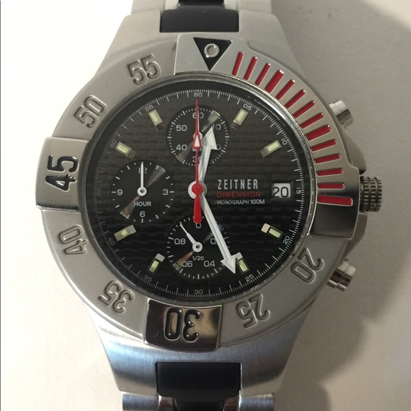 Zeitner | Accessories | Zeitner Mens Stainless Steel Watch | Poshmark